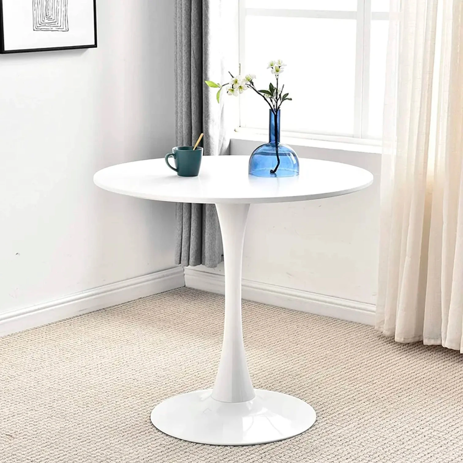 Mesa Tulip 80 cms MDF - Blanca