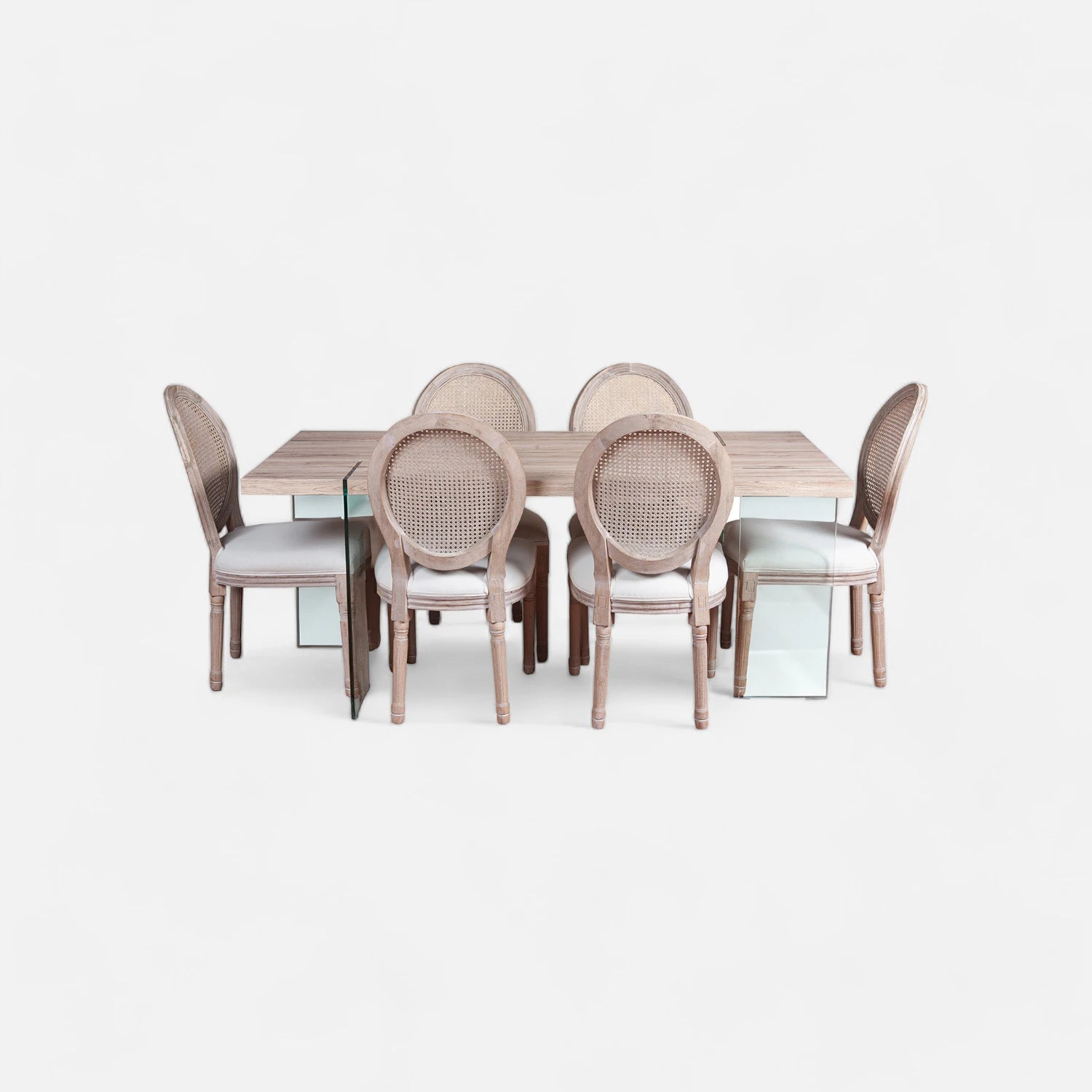 Comedor Tecno 6 Sillas Tela | Muebles America